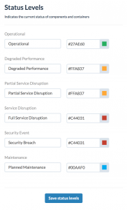 Custom Status Level Colors – Status.io Blog